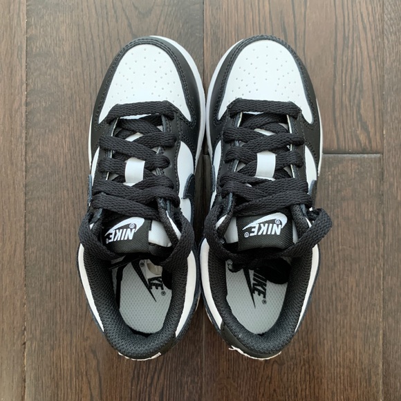 Nike | Shoes | Nike Little Kids Panda Dunk Low White Black 1c Ds | Poshmark